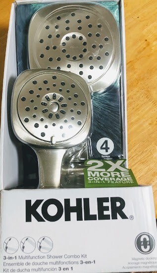 Kohler Adjuste 3-in-1 Multifunction Showerhead, Brushed Nickel, R31250 ...