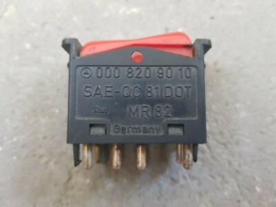 Original Hazard Dash Warning Switch 0008209010 For Mercedes W201 W123 ...
