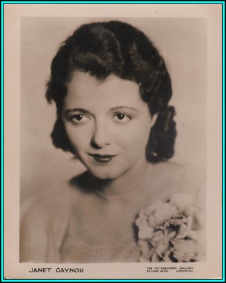 JANET GAYNOR - US Actress - Original PORTRAIT by The Picturegoers ...