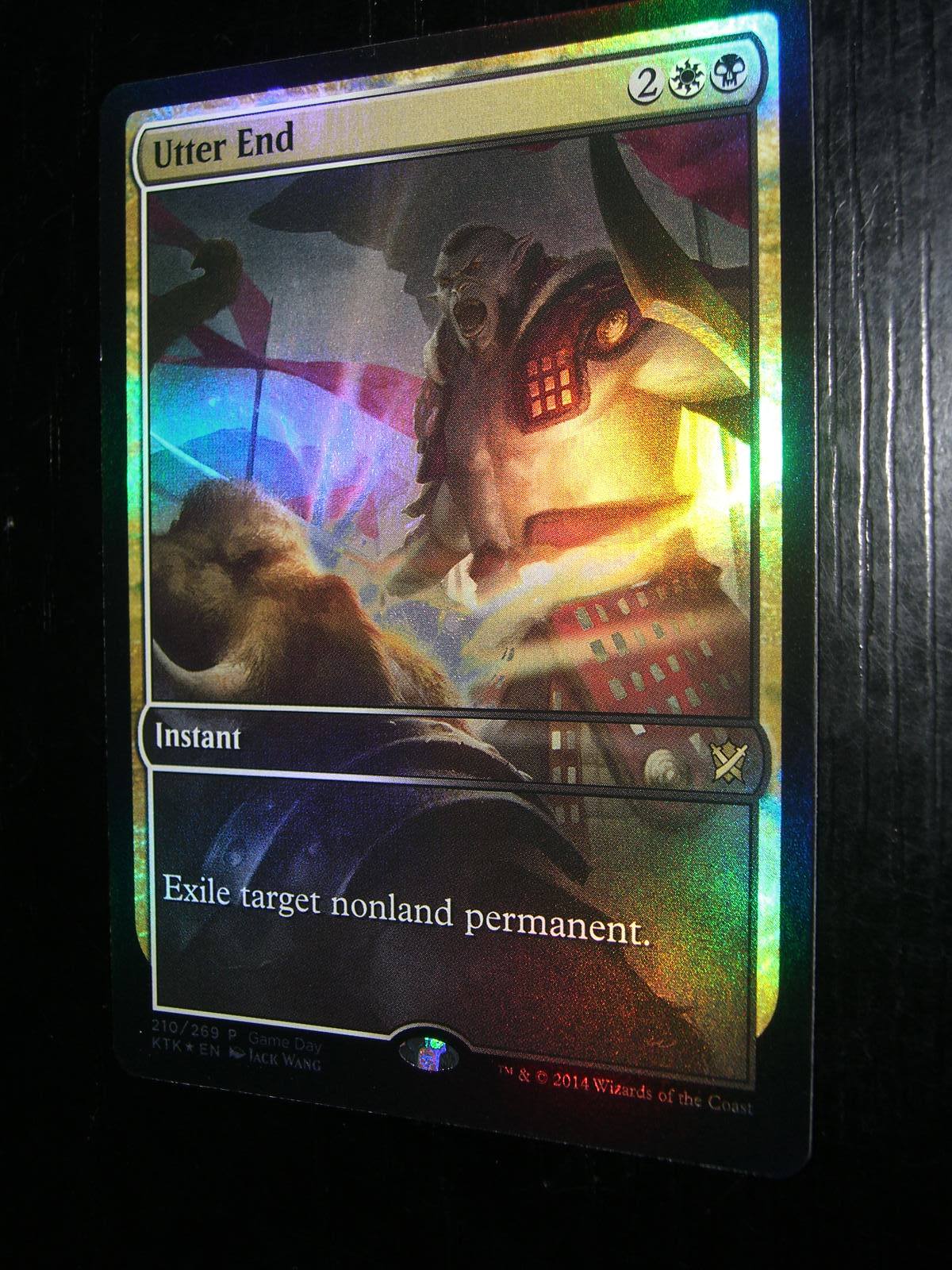 Magic the Gathering MTG KTK GAME DAY TOP8 PROMO FOIL Utter End 210/269 ...