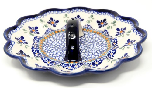 Polish Pottery Deviled Egg Plate for 12 Eggs from Zaklady Ceramiczne ...