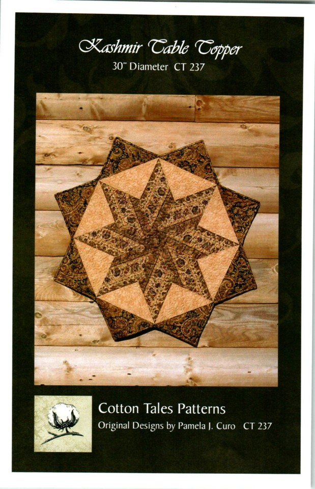 Kashmir Table Topper Pattern Folksy Primitive Country Starburst | eBay