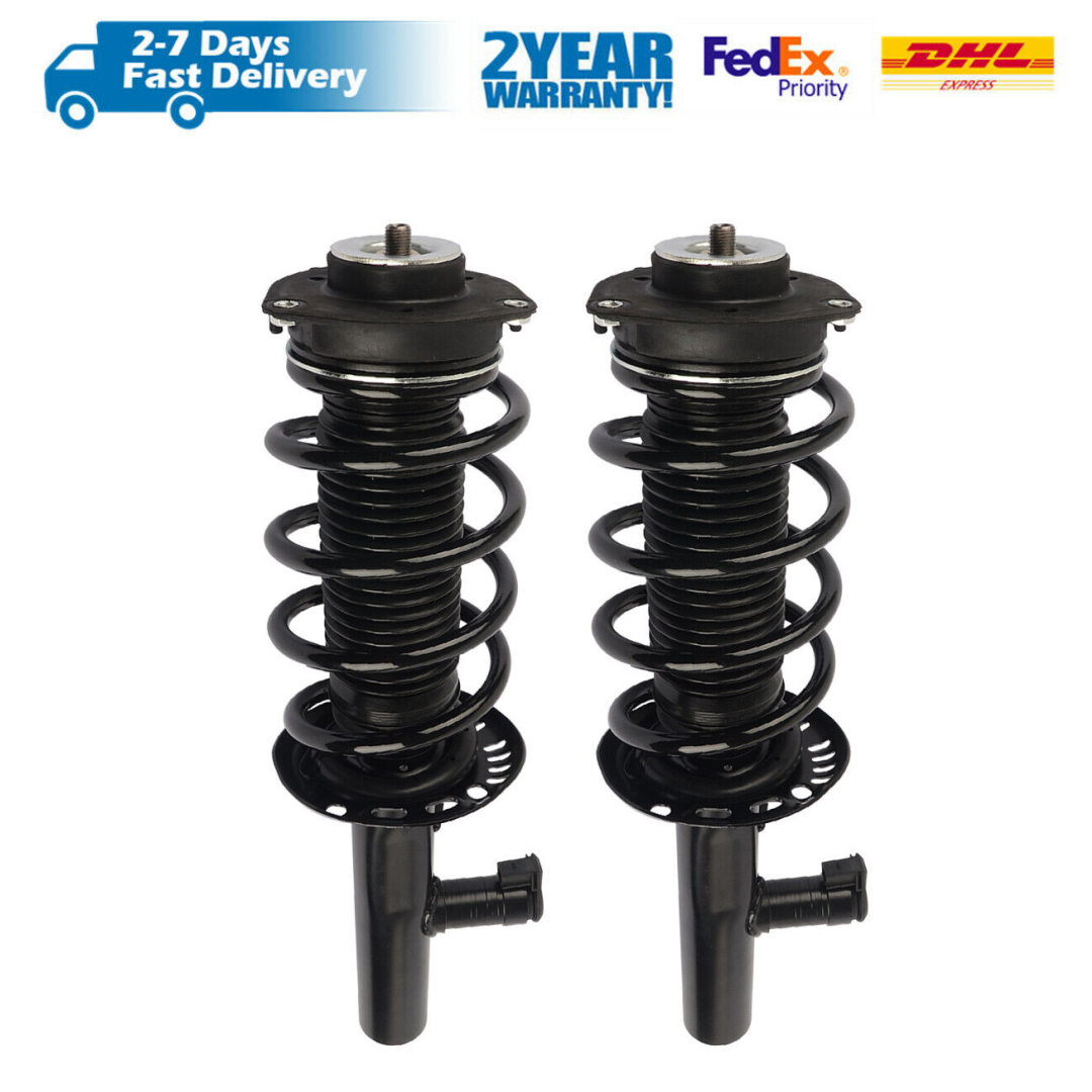 2X Front Shock Absorber Coil Spring Struts Assys For VW Passat CC Golf ...