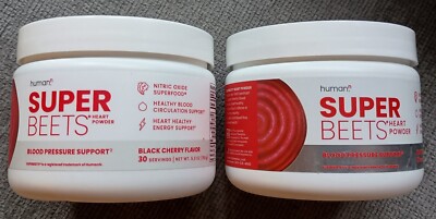 2 PACK HumanN SuperBeets Black Cherry Beet Root Powder Nitric Oxide ...