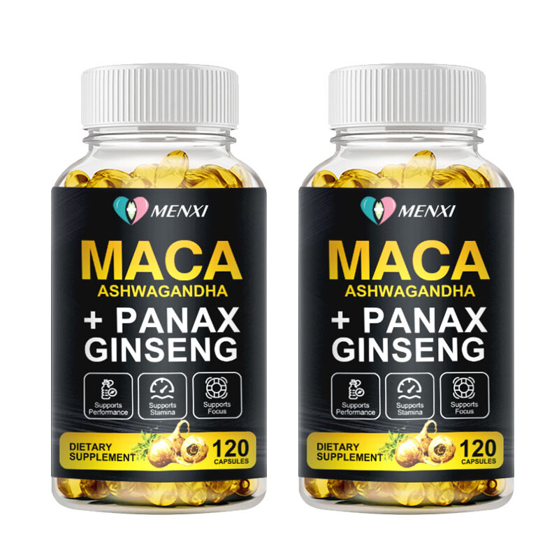 Organic Maca Root Capsules | 120 Pills | Peruvian Maca Extract for Men ...