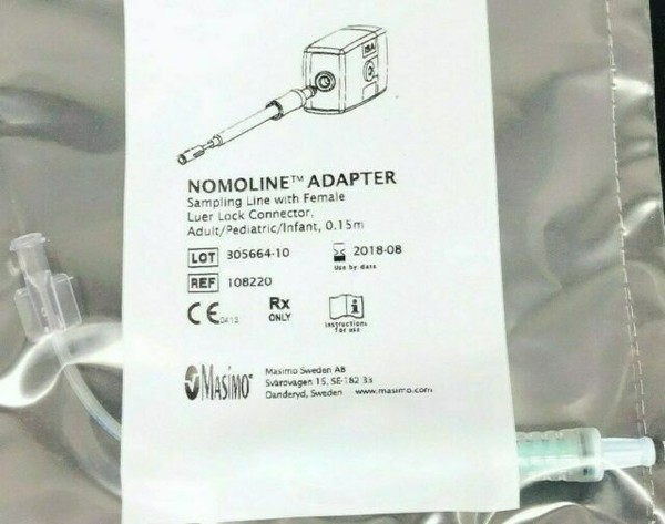 Masimo 108220 Nomoline Sampling Adapter Female Luer Lock for sale ...