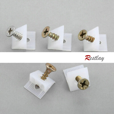 Wardrobe Backing Fixing Brackets & Screws Cabinet Furniture Closet Back ...