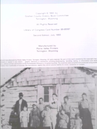 Wind Pudding and Rabbit Tracks a History of Goshen County, Wyoming ...