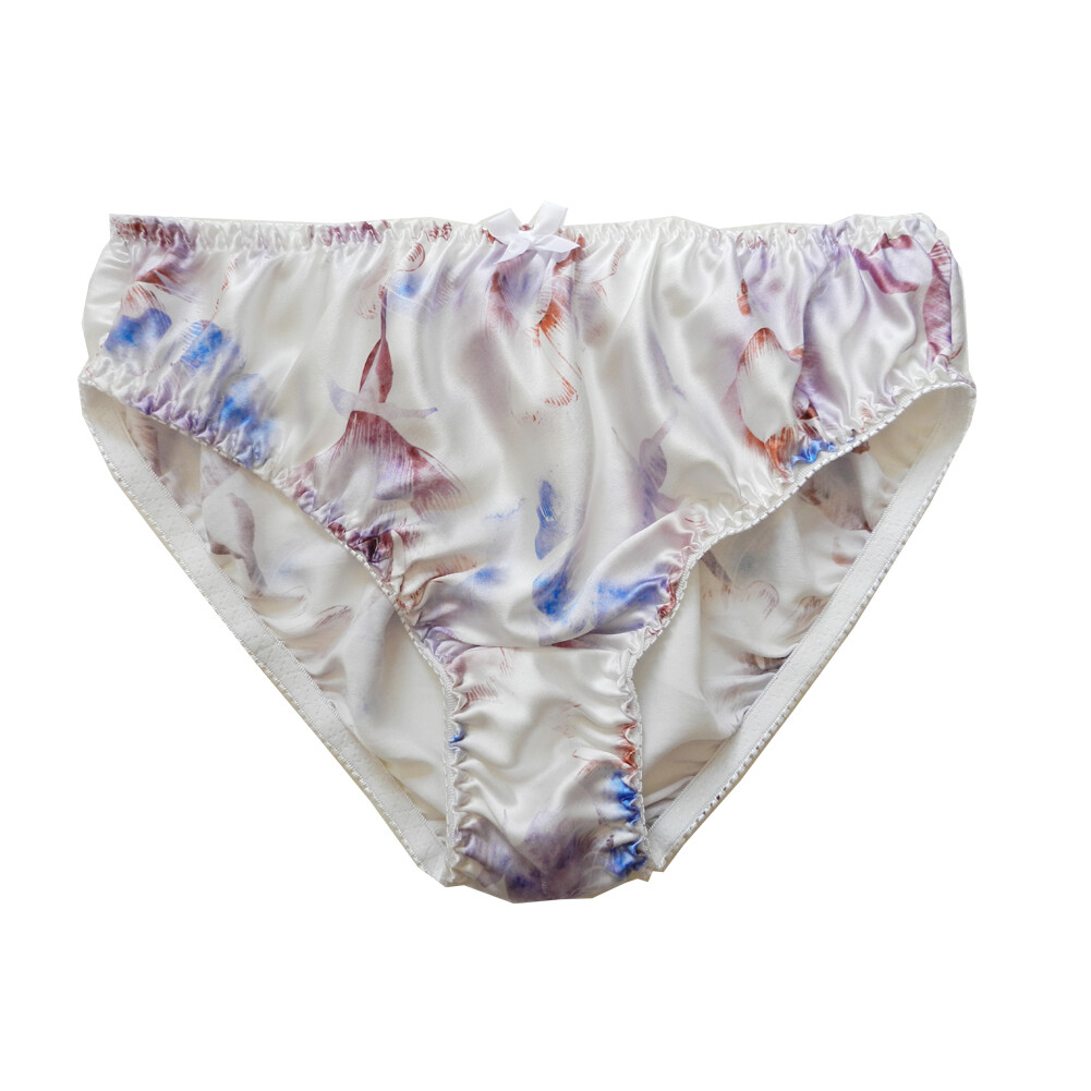 Yavorrs 6pcs Women's Floral 100% Silk Bikinis Panties S M L XL 2XL ...