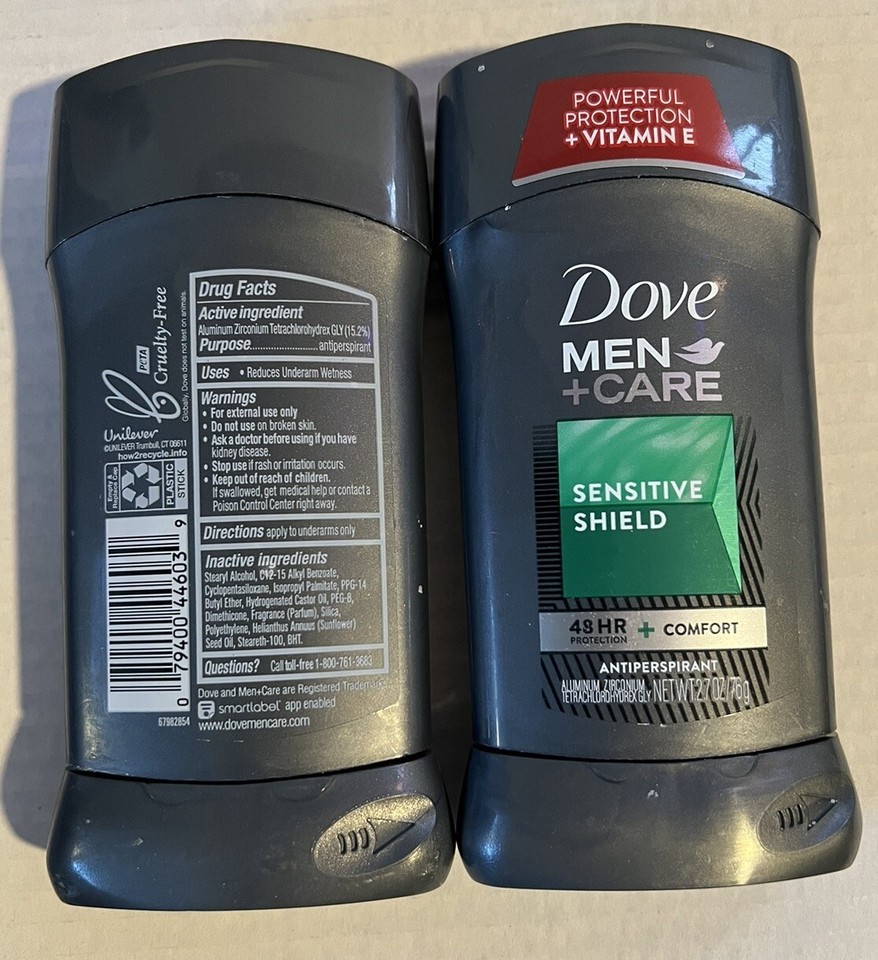 2X Dove Men+Care Antiperspirant 72-Hour Protection Sensitive Shield 3.0 ...