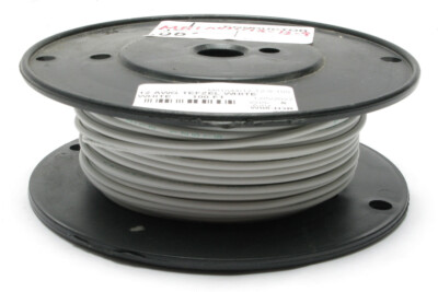 M81044/12-12-9 12AWG, Tinned Copper, PVDF Jacketed Wire, White, 100ft ...