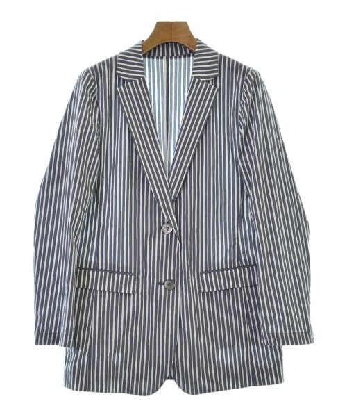 L'EQUIPE YOSHIE INABA Tailored Jacket NavyxWhite(Stri… - Gem