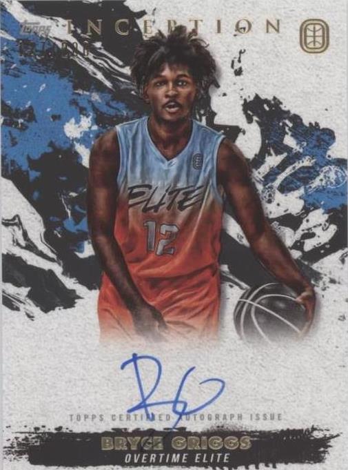 2021-22 Topps Inception OTE Overtime Elite - Bryce Griggs #IA-BG3 for ...