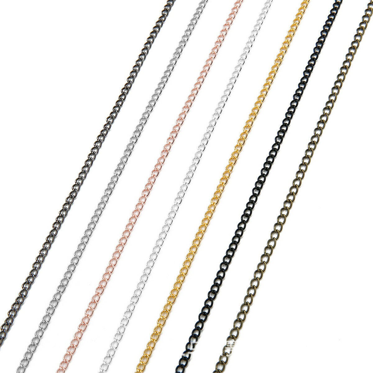 30 Feet Link Cable Chain In Bulk for Men Women Jewelry Chain DIY Making ...