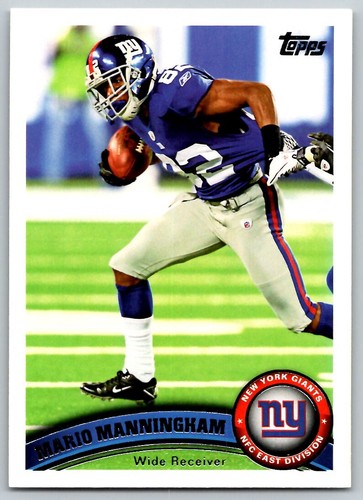 2011 TOPPS MARIO MANNINGHAM NEW YORK GIANTS #162 | eBay