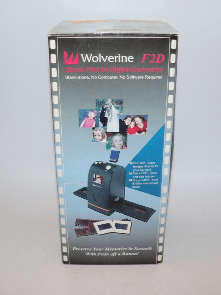 Wolverine F2D 35mm Film To Digital Converter Slide Scanner 5MP New | eBay