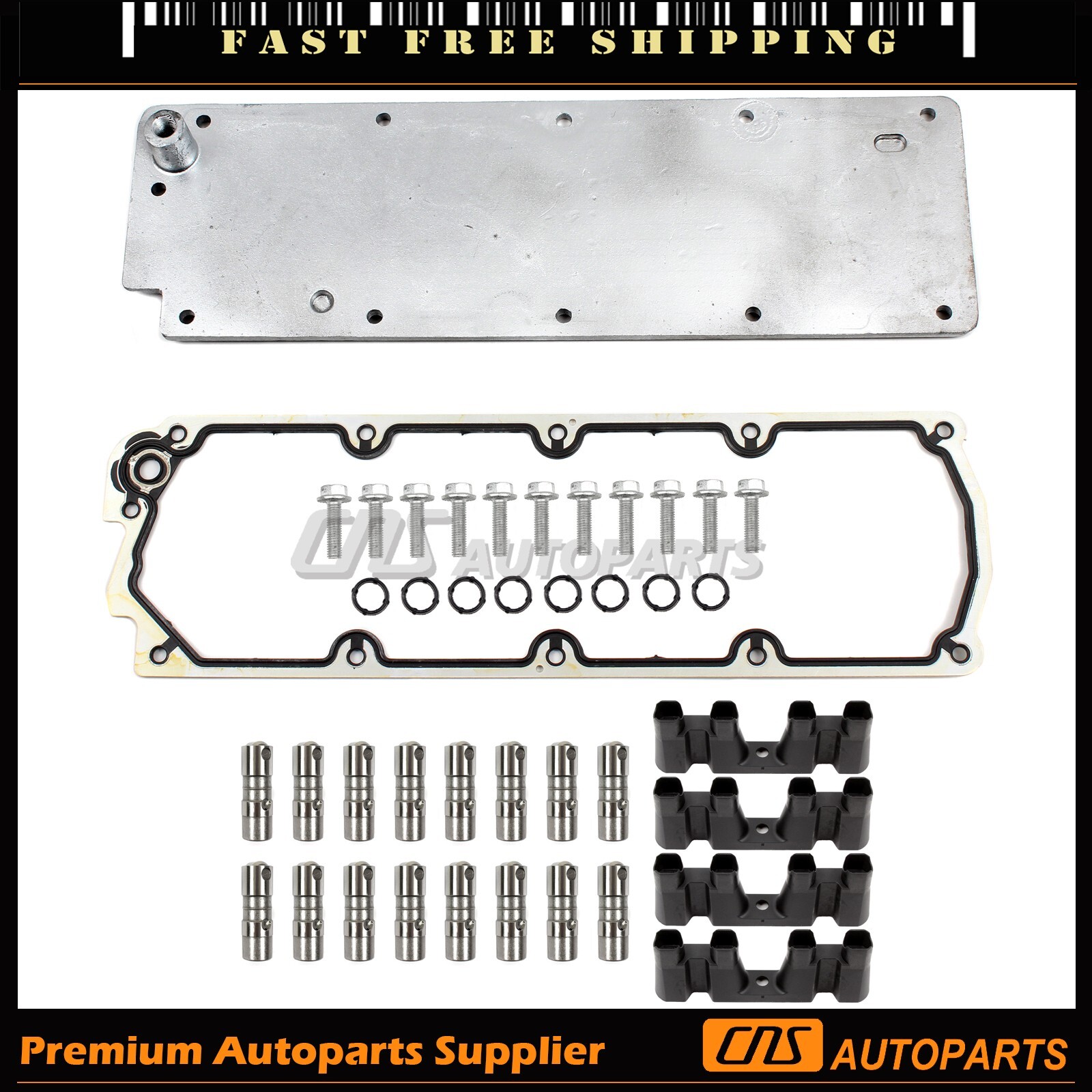 Chevy GM LS DOD AFM Valley Cover Block Off Plate With Lifters | eBay