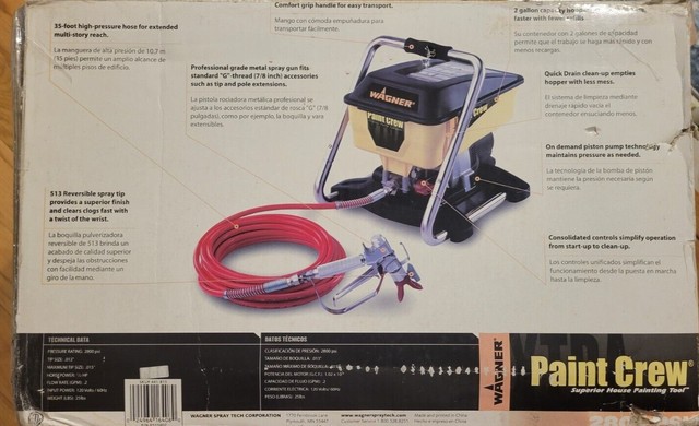 WAGNER Paint Crew Sprayer Airless Electric Model 770 for sale online | eBay