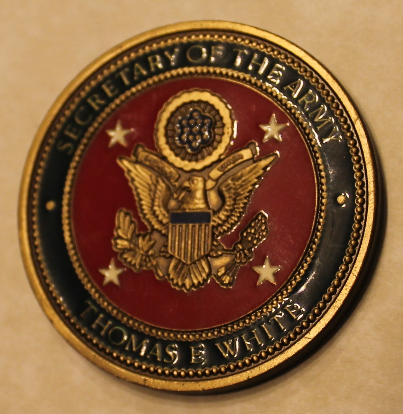 Secretary of the Army Thomas E White Army Challenge Coin | eBay