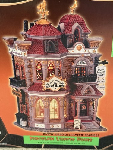 Mystic Isabella's Psychic Readings Lighted Porcelain Building | eBay