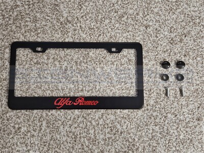 Alfa Romeo Red Stainless Steel US/Canada License Plate Frame | eBay