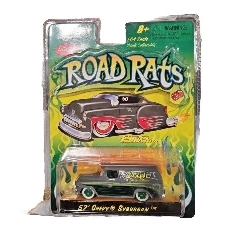 '57 CHEVY SUBURBAN ROAD RATS JADA TOYS 1:64 ZOMBIE CUSTOM PINSTRIPING ...