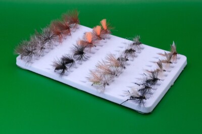 Dry Flies All Round Ultimate Set 24 Barbless Trout Fly Fishing Flies ...