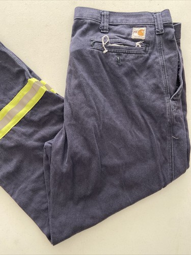 Carhartt FR 42x30 Flame Resistant Navy Blue Work Pants 63685-20 Hi Is ...