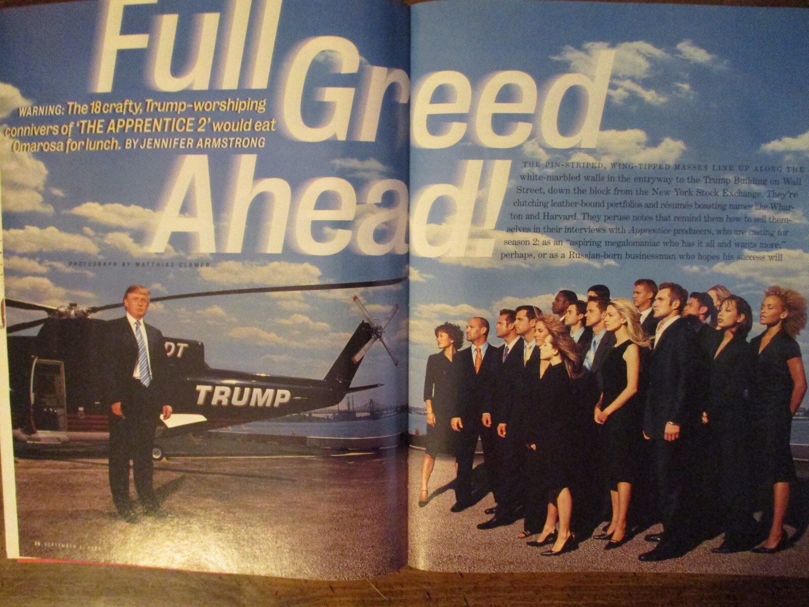 2004 Entertainment Mag(DONALD TRUMP/THE APPRENTICE/ABIGAIL VONA/ELMER ...