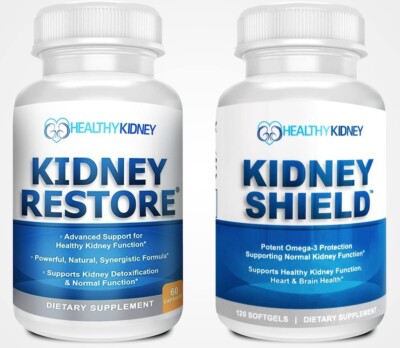 Kidney Restore & Kidney Shield 2-Pack Bundle Function, Renal Health and ...