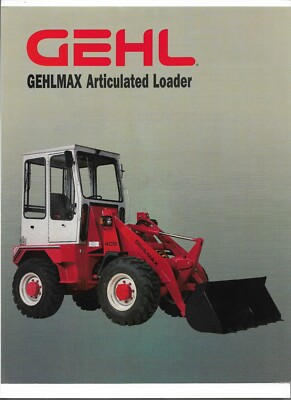 Original OEM Gehl Gehlmax Articulated Loader Sales Brochure Spec Sheet ...