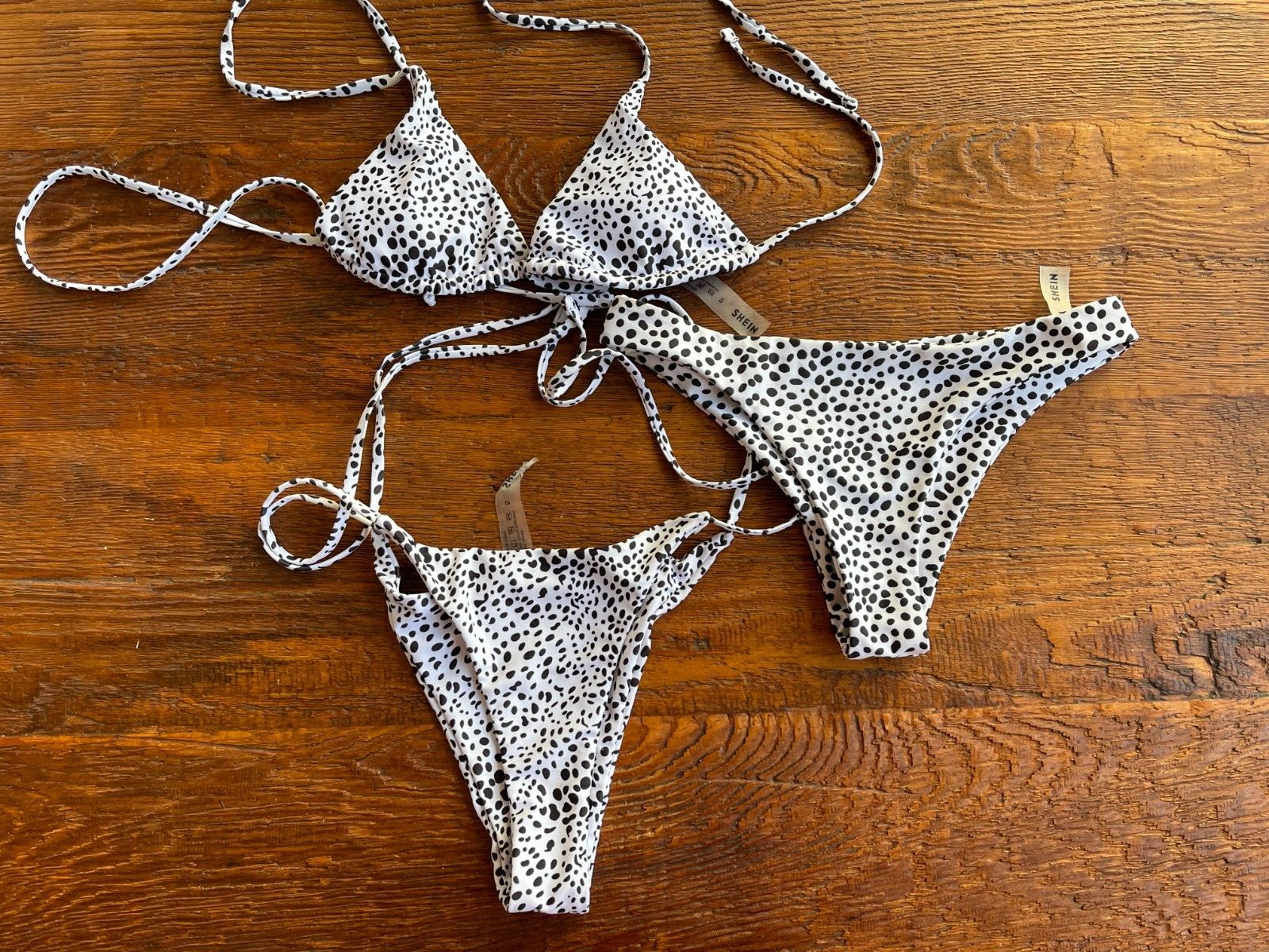 Nice SHEIN 3-piece bikini tri top and cheeky bikini b… - Gem