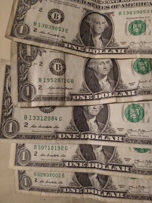 2013 B Series One Dollar Bill | eBay