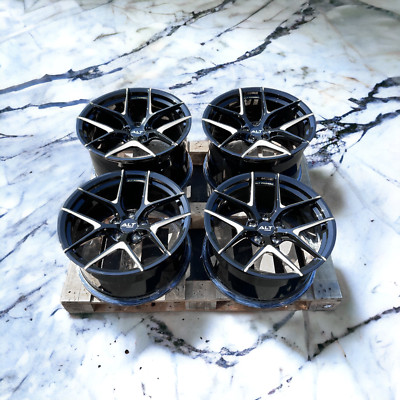 19" 20" ALT5 Forged Gloss Black White wheels for C6 C7 Corvette Z06 ...