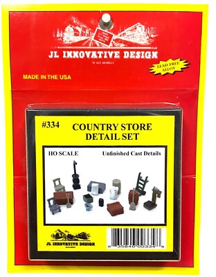 HO Scale JL Innovative Design 334 Country Store Detail Set Kit | eBay