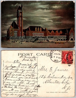 Union Station St Louis MO Clock Tower Postcard | eBay