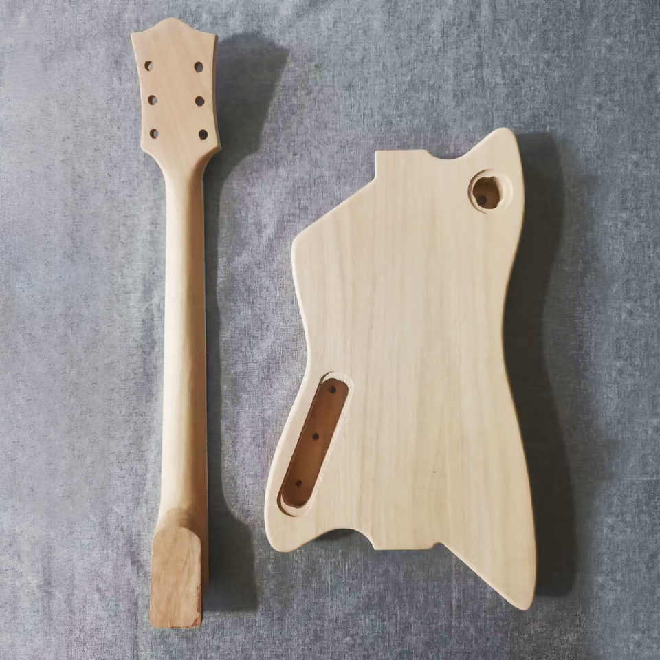 DIY Unfinished dean Electric Guitar Kit with Unique Body Shape I-shaped ...
