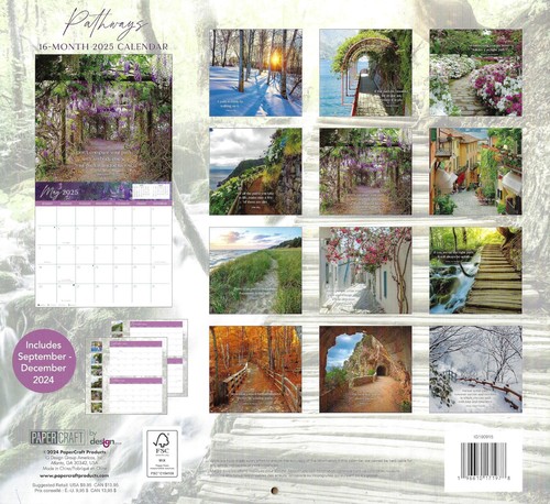 Pathways 2025 Full Size Wall Calendar for Planning, Scheduling, and ...