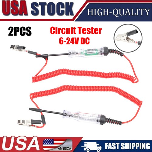 2X 6-24V Digital Electric Voltage Circuit Tester Automotive Test Light ...