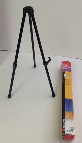 Tabletop Easel ACCO Boone black steel #6420 13 3/4" presentations art ...
