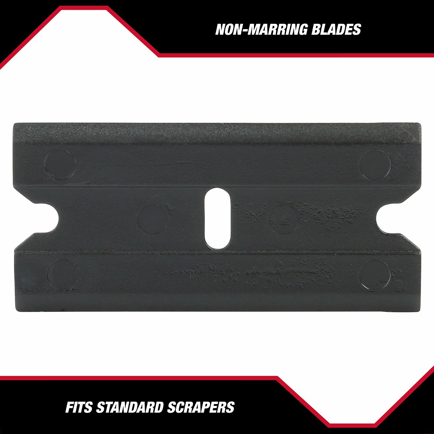 Hyper Tough 5-PK PLASTIC SCRAPER BLADES Fits Standard Razor Scrapers ...