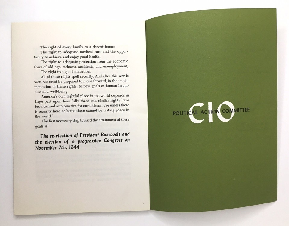 All Men Are Neighbors CIO Political Action Committee Booklet Foreign ...
