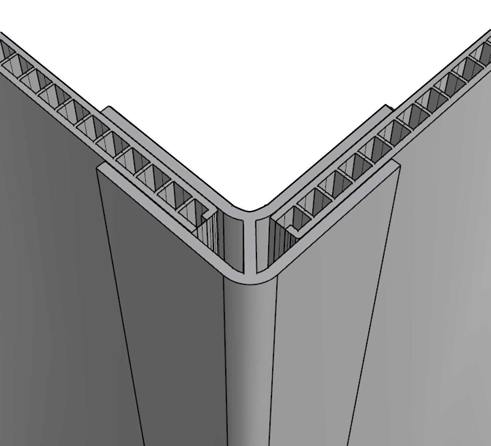 Coving, End Cap, Internal Corner, External Corner, Rigid Angle Chrome ...