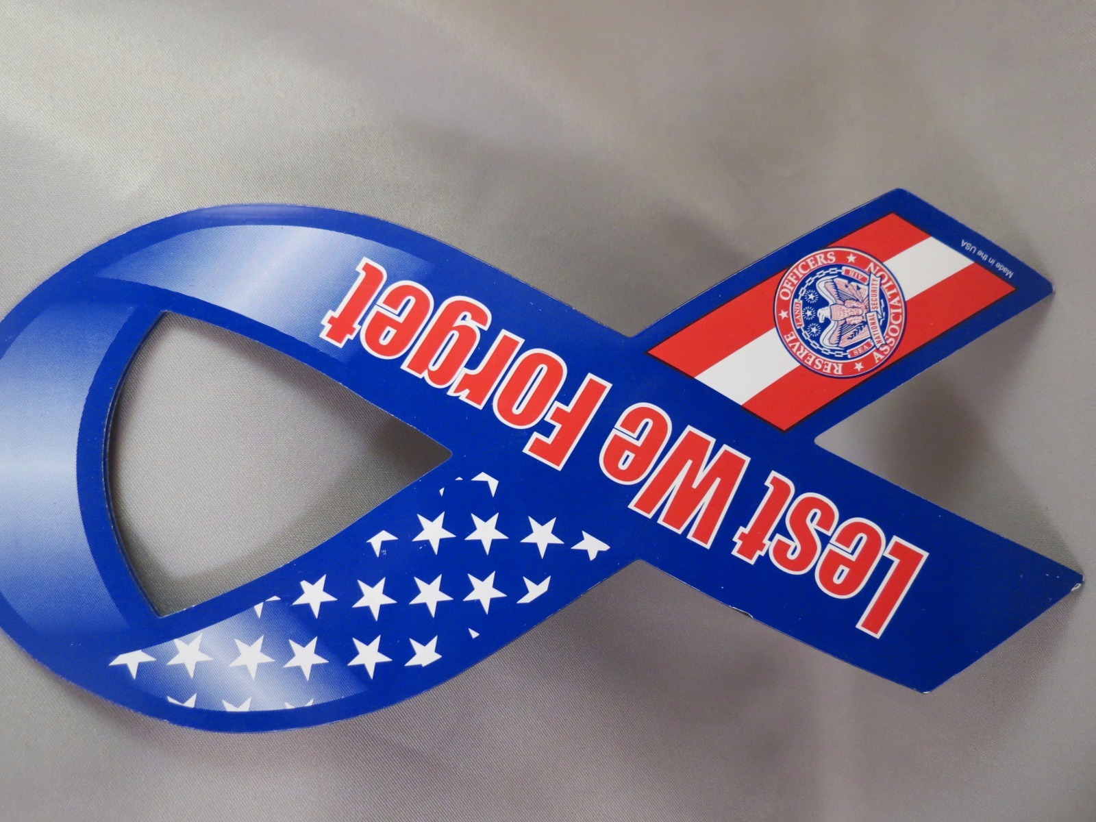 WHOLESALE LOT 50 LEST WE never FORGET CAR AUTO RIBBON MAGNETS support ...