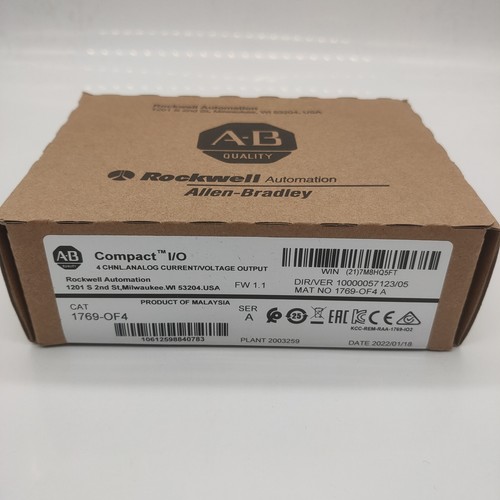 Allen-Bradley 1769-OF4 4Pt CompactLogix Analog Output Module 2023 New ...