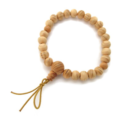 Hinoki wood Bracelet Women Men Japanese Juzu Charm Stretch Asia ...