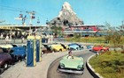 Vintage Postcard REPRODUCTION Disneyland Autopia Freeway Cars ...