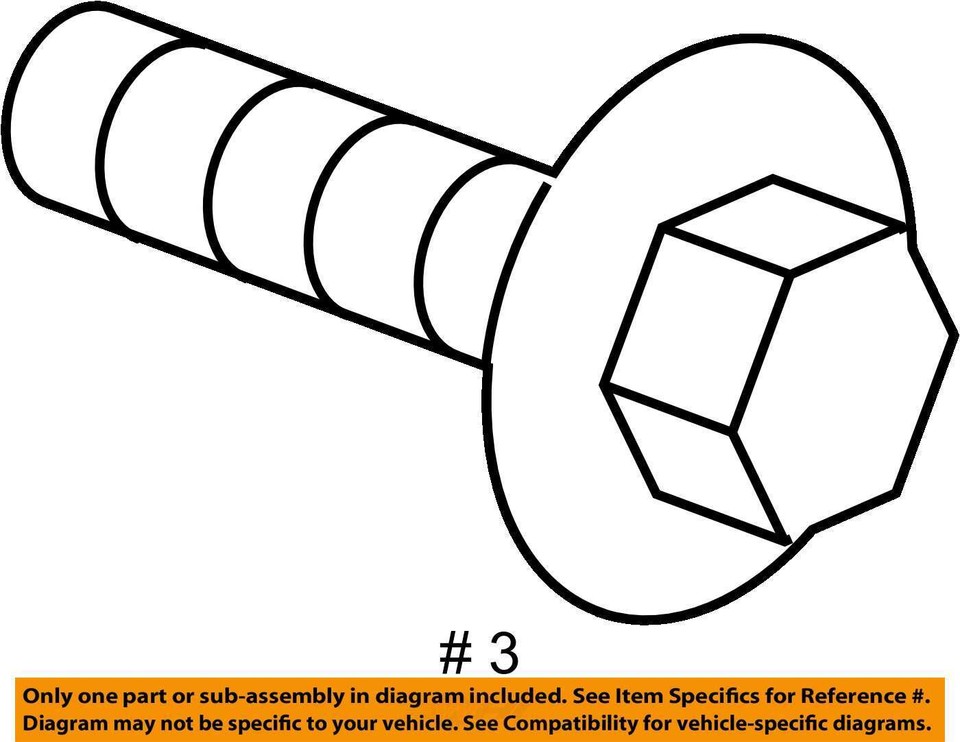 GM OEM 06-24 Acadia Rear Door Lock Hardware-Upper Hinge Bolt 11561763 ...