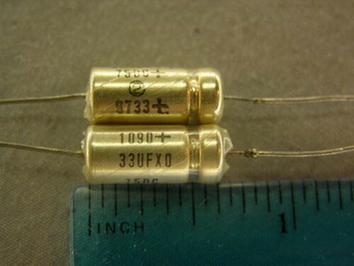 2 Sprague 109D 33uF 75V 20% Wet Tantalum Capacitors | eBay