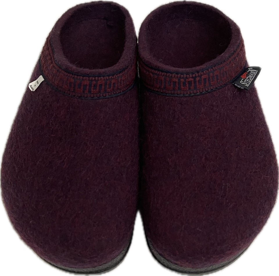 Stegmann Women's Wool Clog Poly Sole Merlot Red Size 8 | eBay